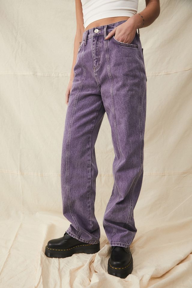 BDG Washed Purple Kaye Straight Leg Jeans | Urban Outfitters ES