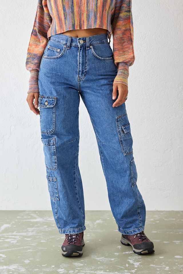 BDG Logan Cinch Back Pocket Boyfriend Jeans | Urban Outfitters UK