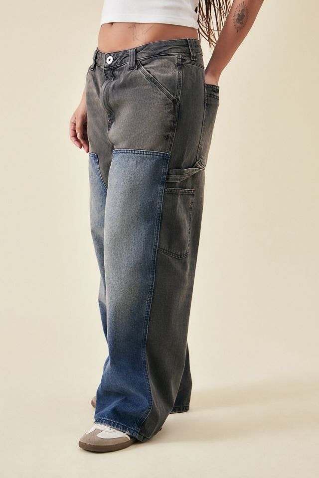 BDG Jaya Carpenter Mixed Denim Jeans | Urban Outfitters UK