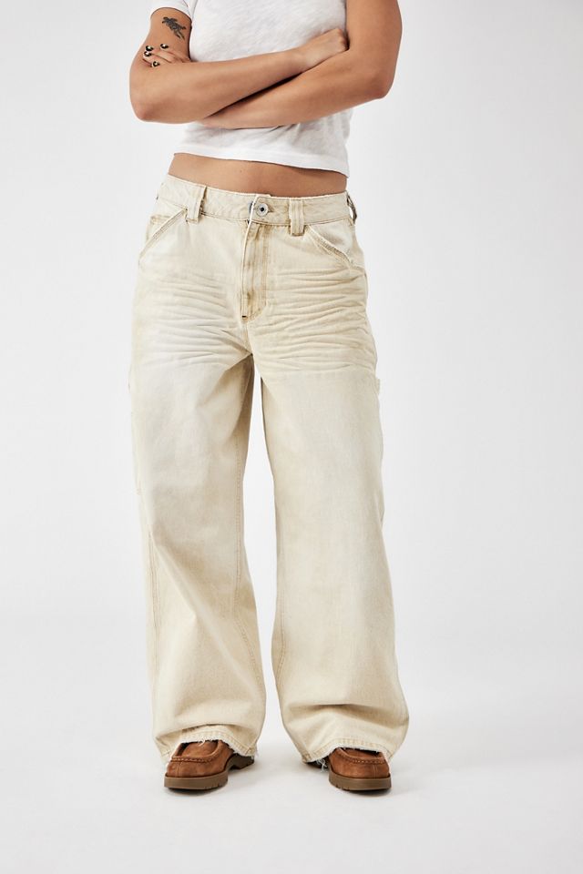 BDG Jaya Carpenter Sand Jeans | Urban Outfitters UK