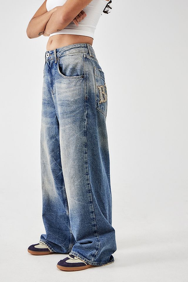 BDG Jaya Denim Applique Baggy Jeans | Urban Outfitters UK BDG Jaya Denim Applique Baggy Jeans | Urban Outfitters UK