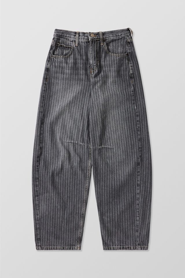 BDG Logan Boyfriend Grey Jacquard Jeans | Urban Outfitters UK