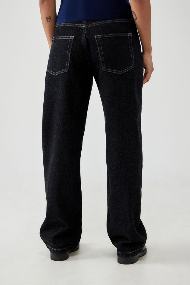 BDG Jet Twisted Straight Leg Black Jeans | Urban Outfitters UK