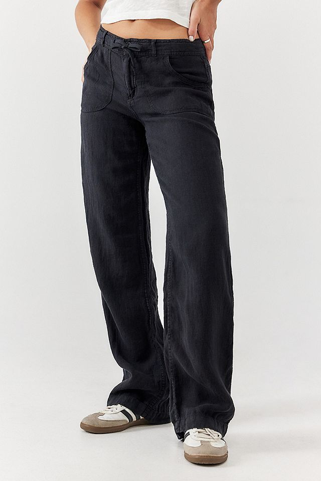 BDG Black Five-Pocket Linen Pants | Urban Outfitters UK BDG Black Five-Pocket Linen Pants | Urban Outfitters UK