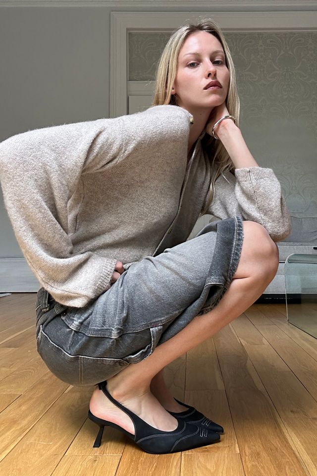 BDG Astrid Longline Grey Wash Jorts | Urban Outfitters UK