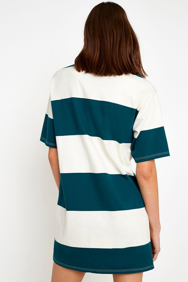 UO Green Rugby Striped Dress | Urban Outfitters UK