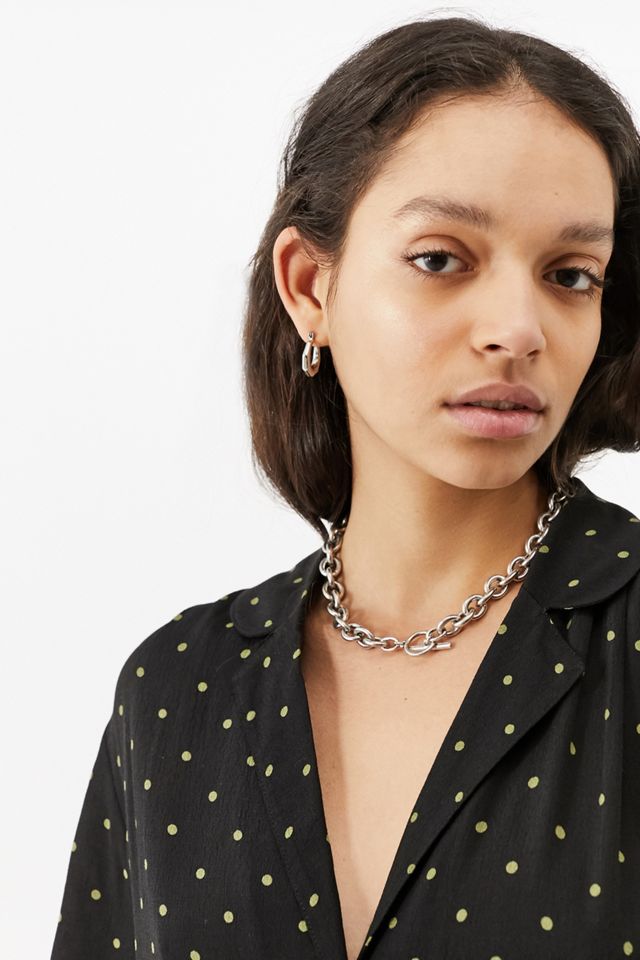 UO Spotted Midi Shirt Dress | Urban Outfitters UK