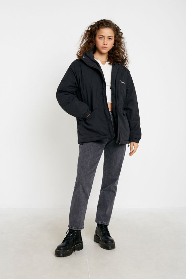 iets frans... Oversized Padded Black Coat | Urban Outfitters UK