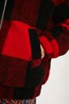 UO Red and Black Check Teddy Jacket | Urban Outfitters UK