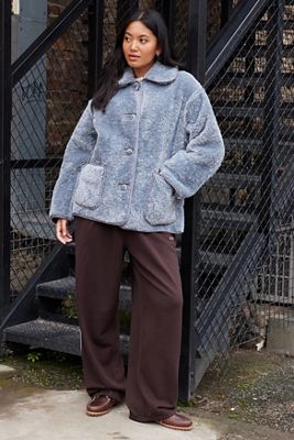 Womens Teddy Coats & Borg Jackets | Urban Outfitters UK