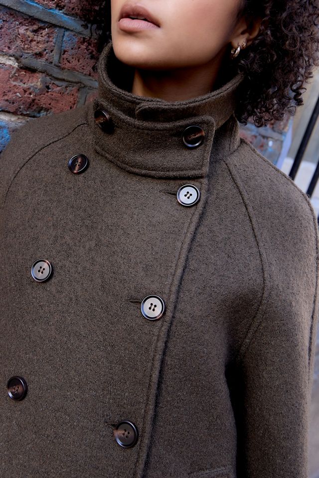 BDG Double Breasted Wool Coat | Urban Outfitters UK