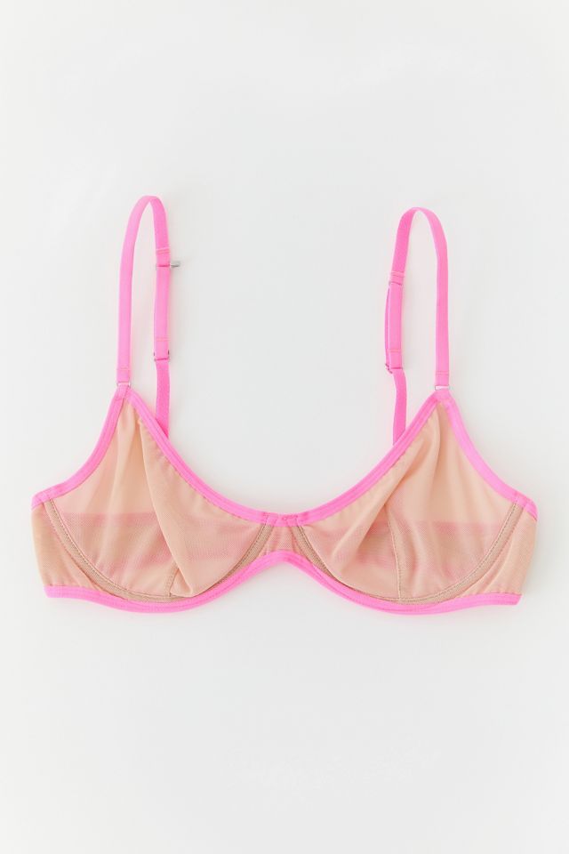 Out From Under Must Be Love Mesh Underwire Bra | Urban Outfitters UK