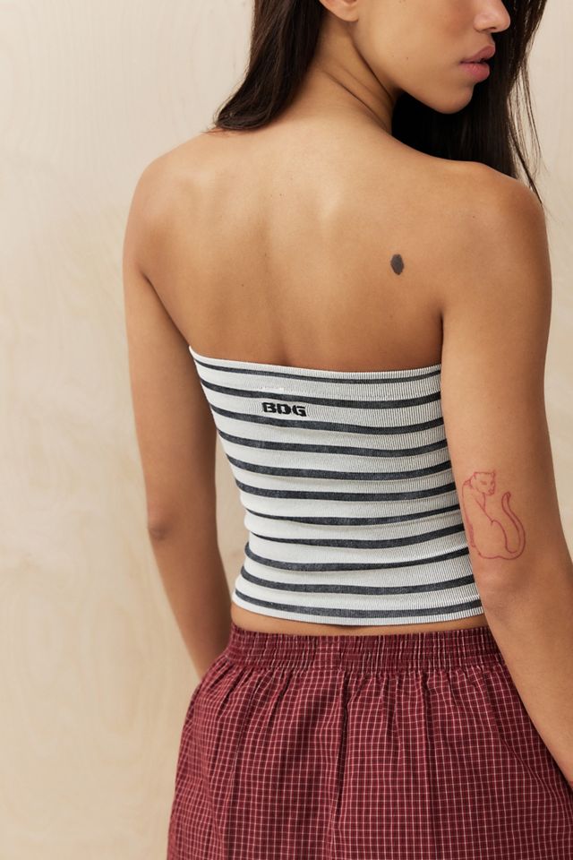 BDG Clean Stripe Bandeau | Urban Outfitters UK