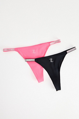 Juicy Couture Diamante Thongs 2-Pack | Urban Outfitters UK