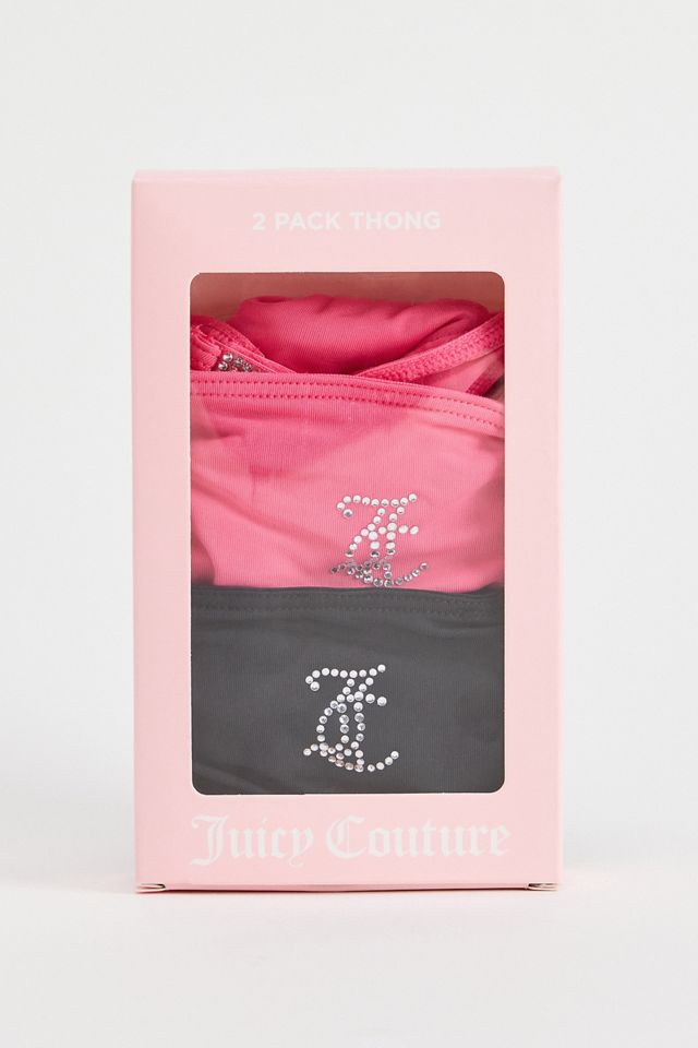Juicy Couture Diamante Thongs 2-Pack | Urban Outfitters UK