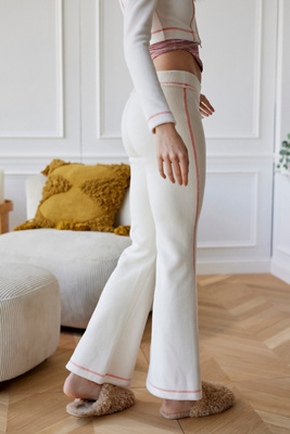 Out From Under Bethany Fleece Flare Pants | Urban Outfitters UK