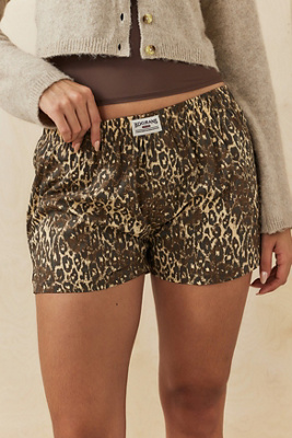 Out From Under Leopard Print Boxer Shorts | Urban Outfitters UK