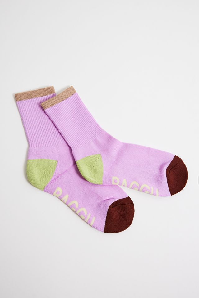 BAGGU Peony Mixed Ribbed Socks | Urban Outfitters UK