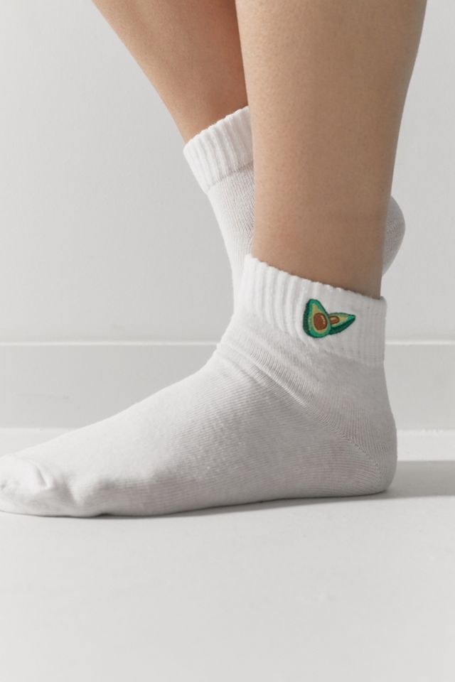 Embroidered Avocado Socks | Urban Outfitters UK