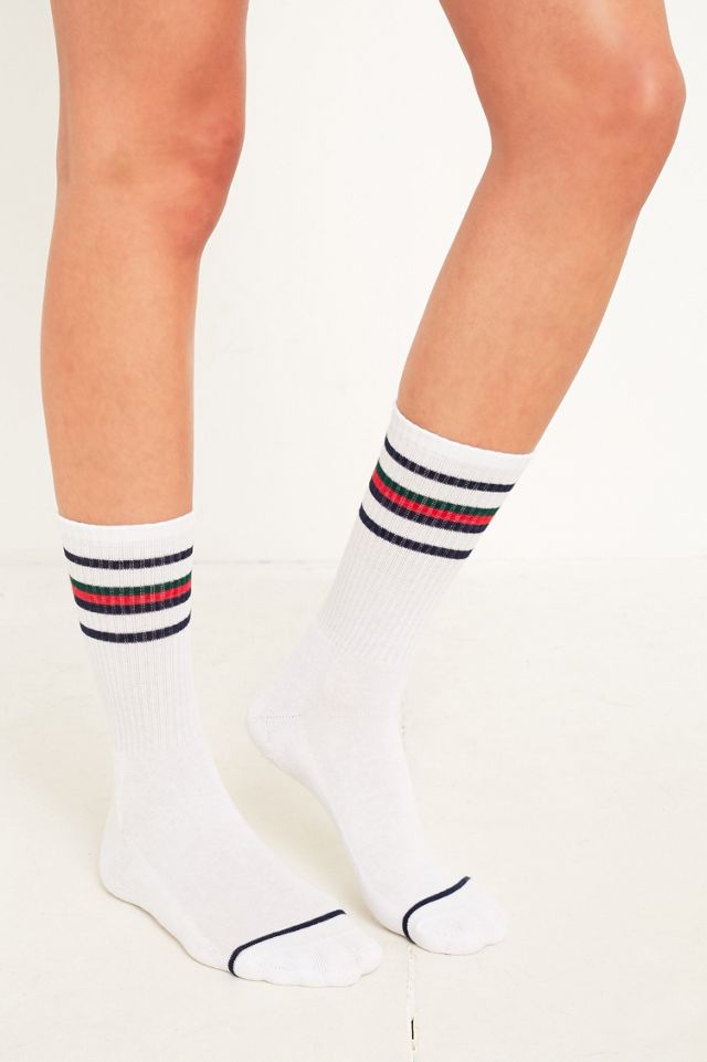 UO Striped Athletic Crew Socks | Urban Outfitters UK