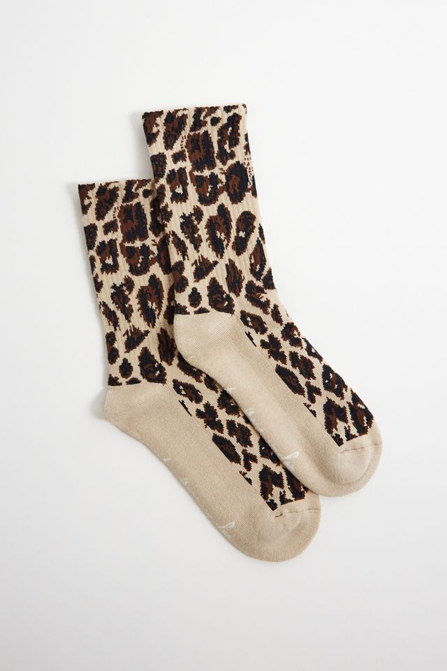 Out From Under Leopard Print Socks | Urban Outfitters UK