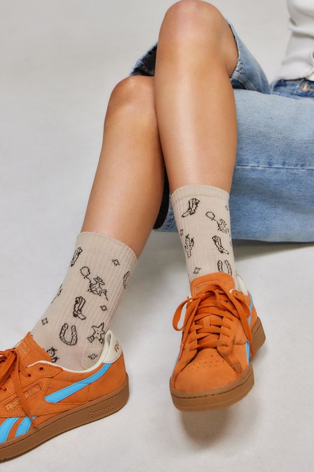 Out From Under Cowboy Star Socks | Urban Outfitters UK