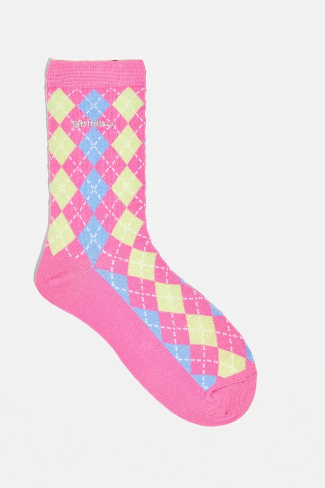 iets frans... Diamond Check Socks | Urban Outfitters UK