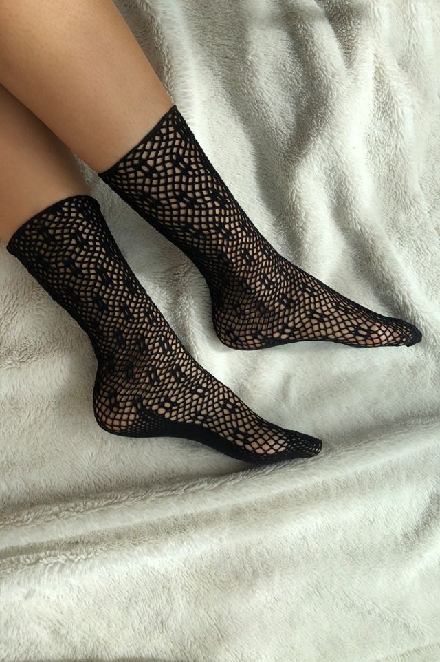 UO Sheer Hollow Cut Socks | Urban Outfitters UK