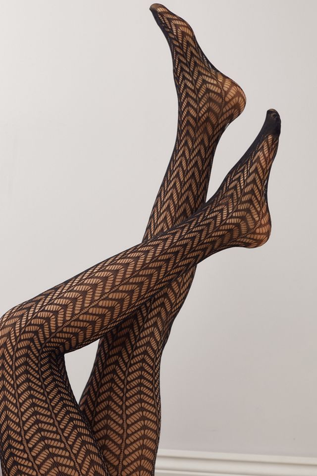 Pattern Lace Tights | Urban Outfitters UK