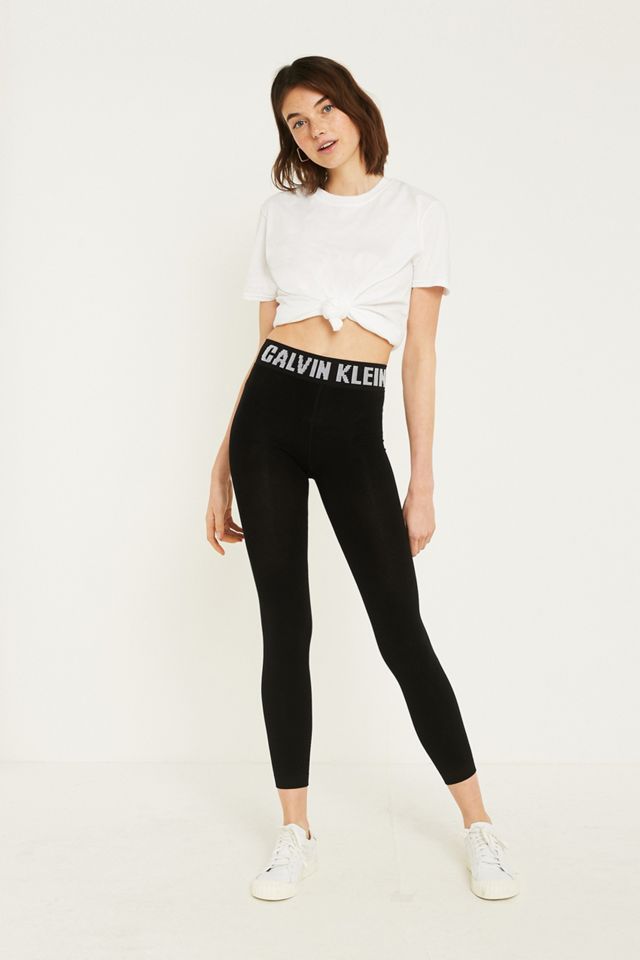 Calvin Klein Modern Cotton Footless Tights | Urban Outfitters UK