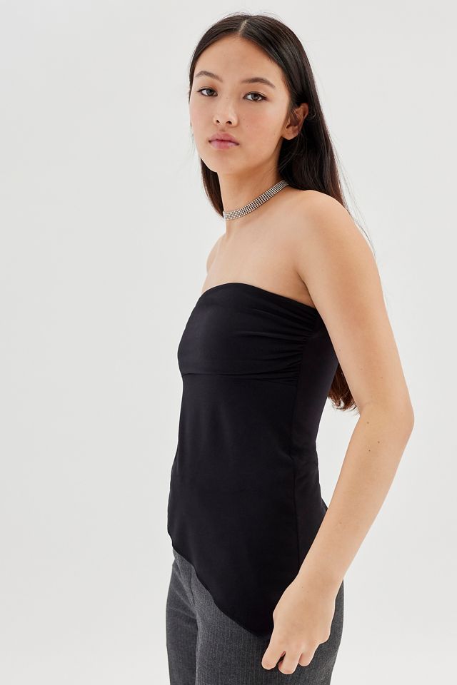UO Y2K Asymmetrical Tube Top | Urban Outfitters UK