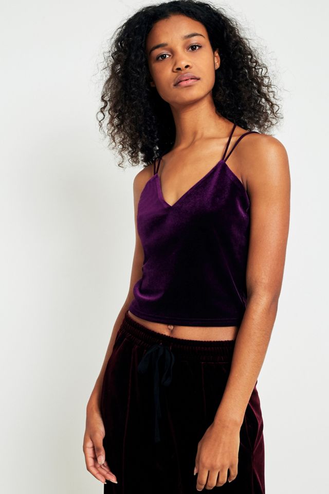 Light Before Dark Strappy Purple Cami | Urban Outfitters UK