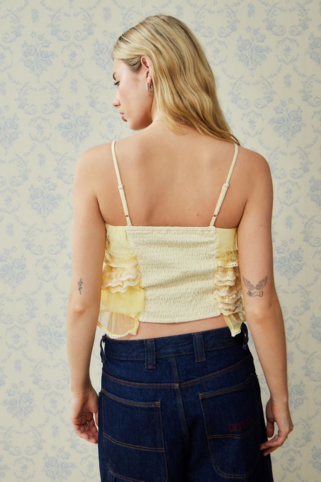 UO Sunny Days Ruffle Cami | Urban Outfitters UK