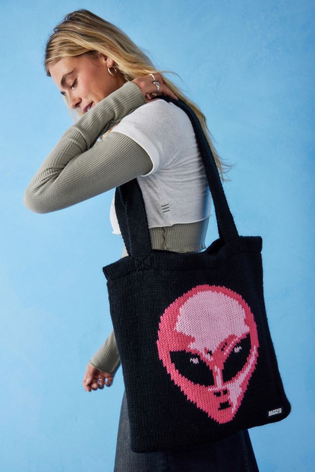 The Ragged Priest Alien Knit Tote Bag | Urban Outfitters UK