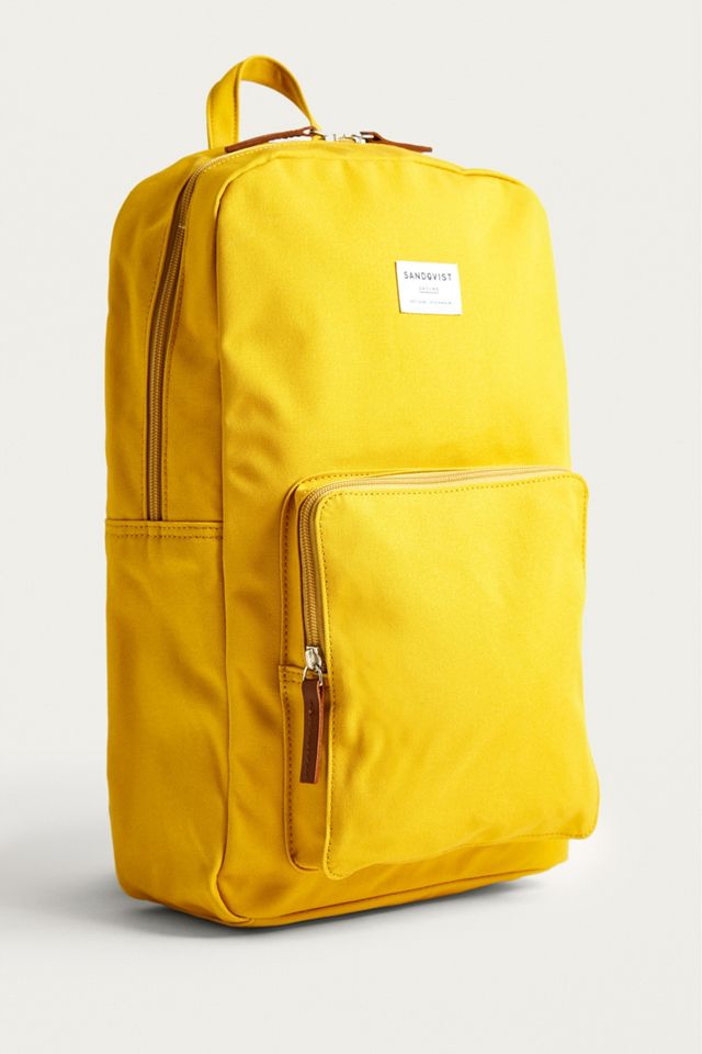 Sandqvist Kim Yellow Backpack | Urban Outfitters UK