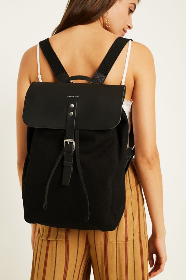 Sandqvist Alva Black Backpack | Urban Outfitters UK