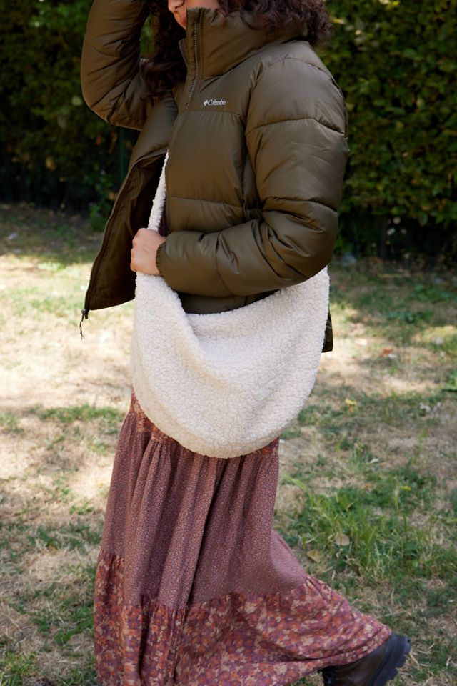 UO Slouchy Borg Crossbody Bag | Urban Outfitters UK