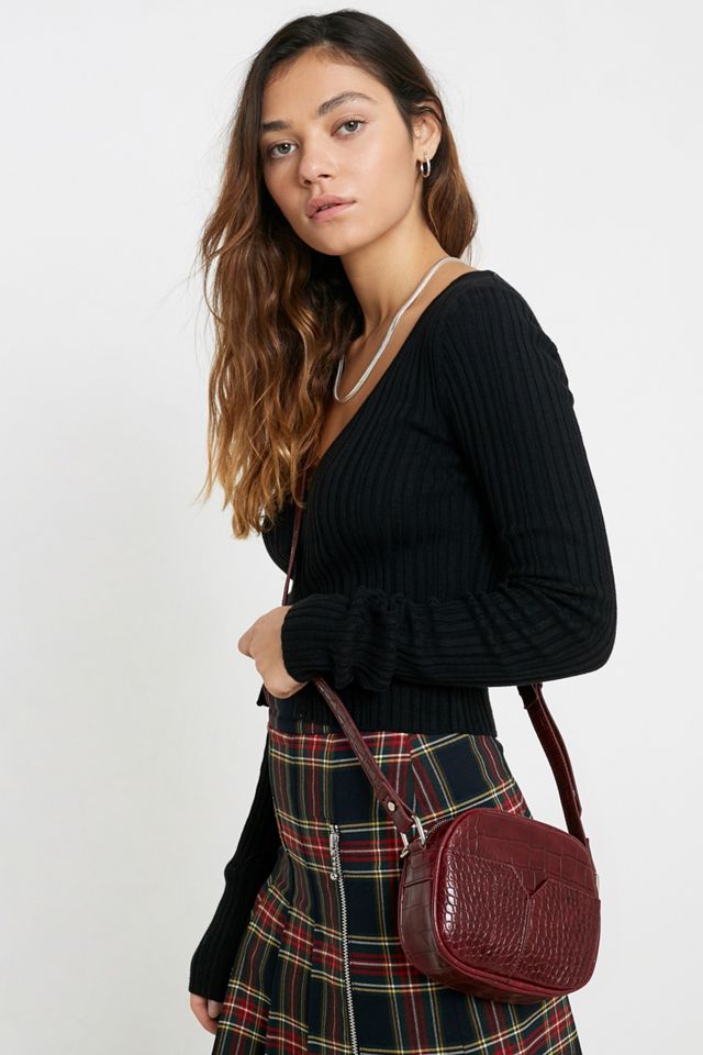 UO Croc PU Crossbody | Urban Outfitters UK
