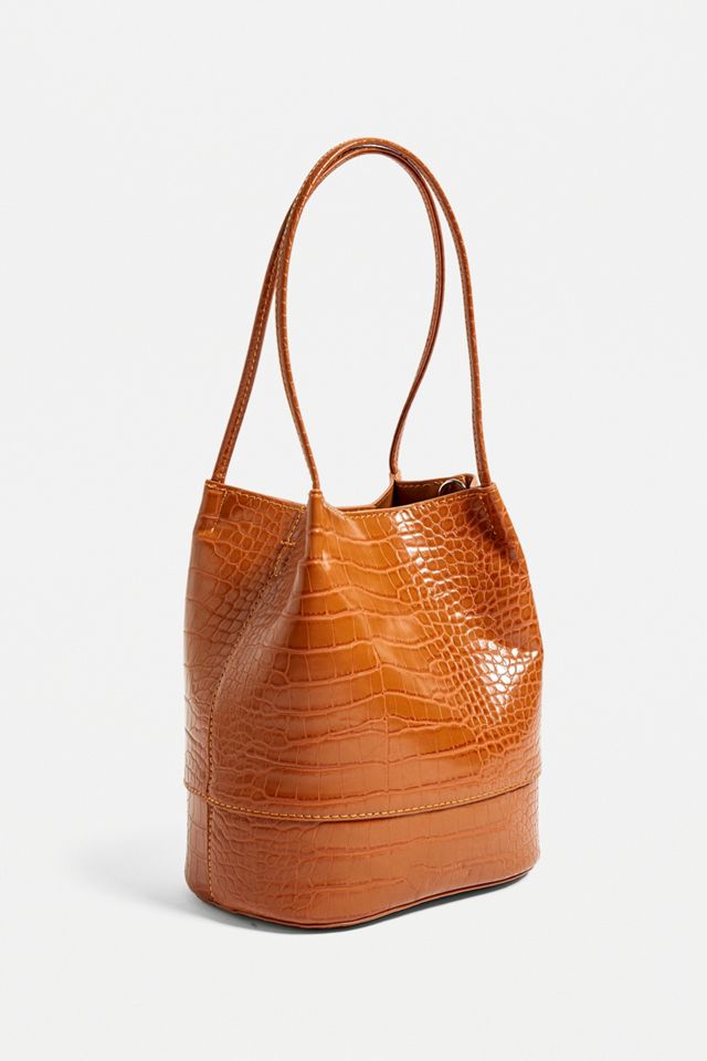 UO Faux Croc Bucket Bag | Urban Outfitters UK