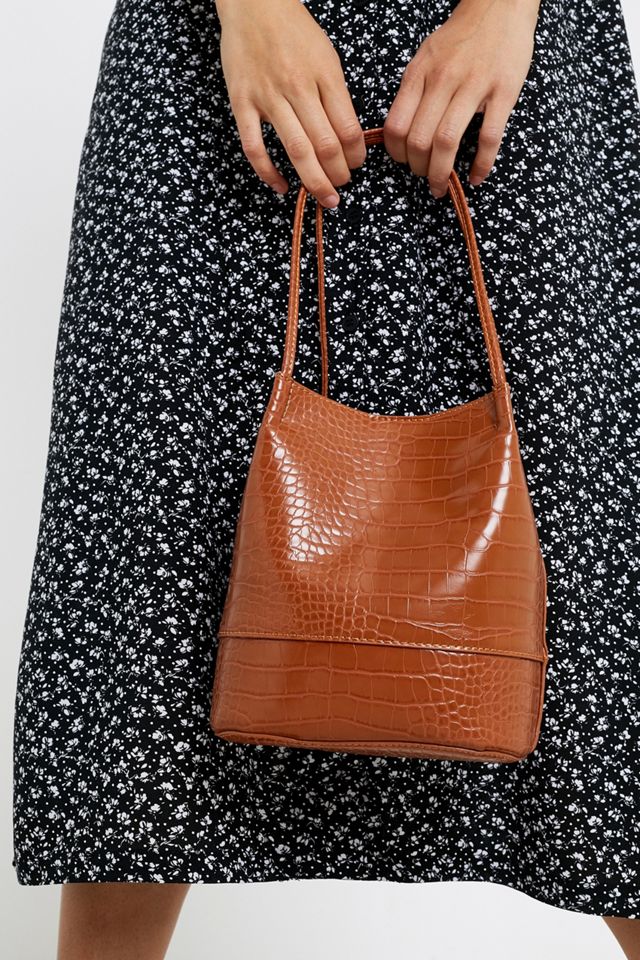 UO Faux Croc Bucket Bag | Urban Outfitters UK