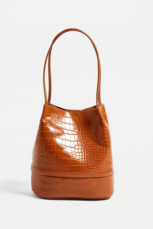 UO Faux Croc Bucket Bag | Urban Outfitters UK