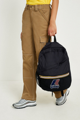 K-Way Black Packable Backpack | Urban Outfitters UK