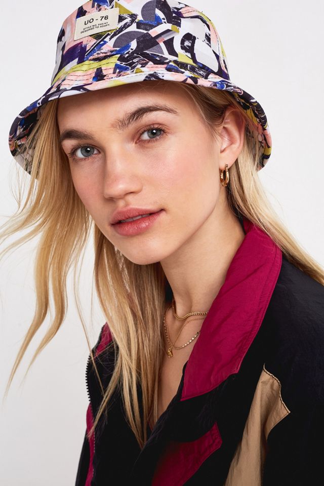 UO '80s Printed Bucket Hat | Urban Outfitters UK