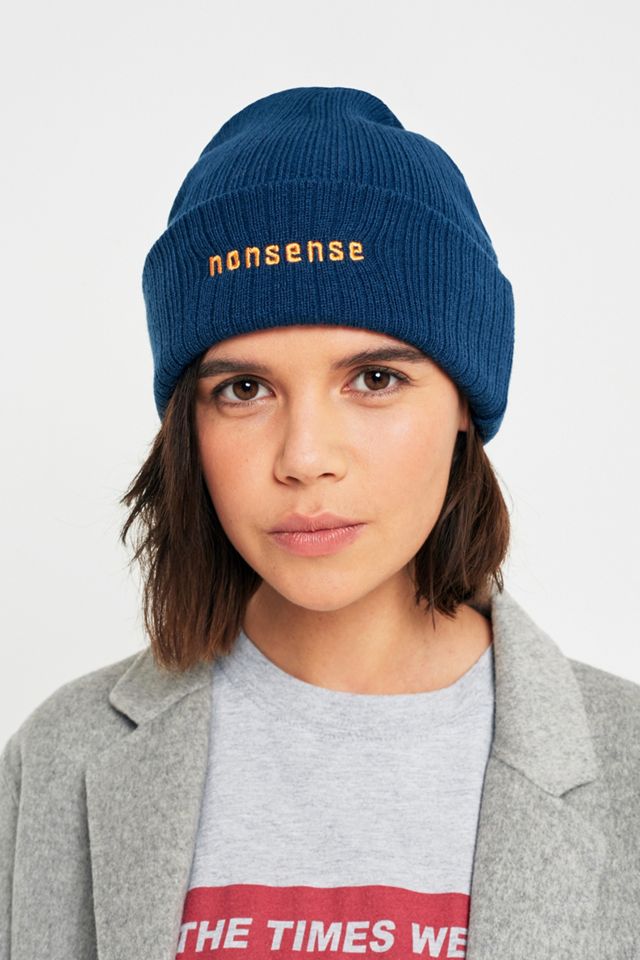 Reason Micro Text Beanie | Urban Outfitters UK