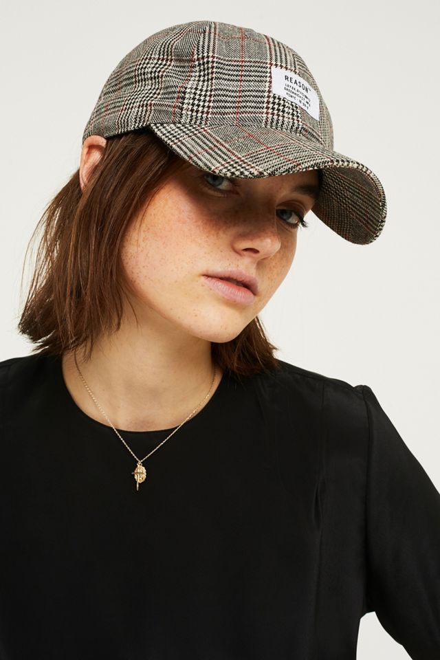 Reason Checked Cap | Urban Outfitters UK
