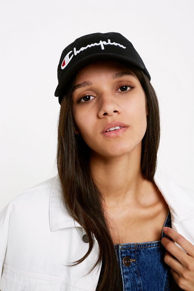 Champion Script Logo Baseball Cap | Urban Outfitters UK