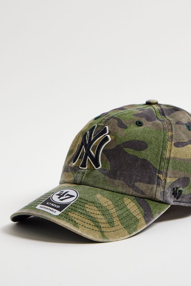 '47 Brand NY Yankees Camo Baseball Cap | Urban Outfitters UK