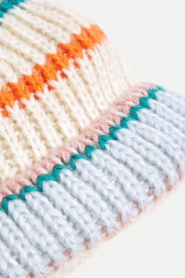 UO Stripe Knit Beanie | Urban Outfitters UK