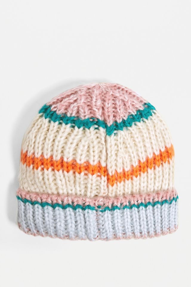 UO Stripe Knit Beanie | Urban Outfitters UK