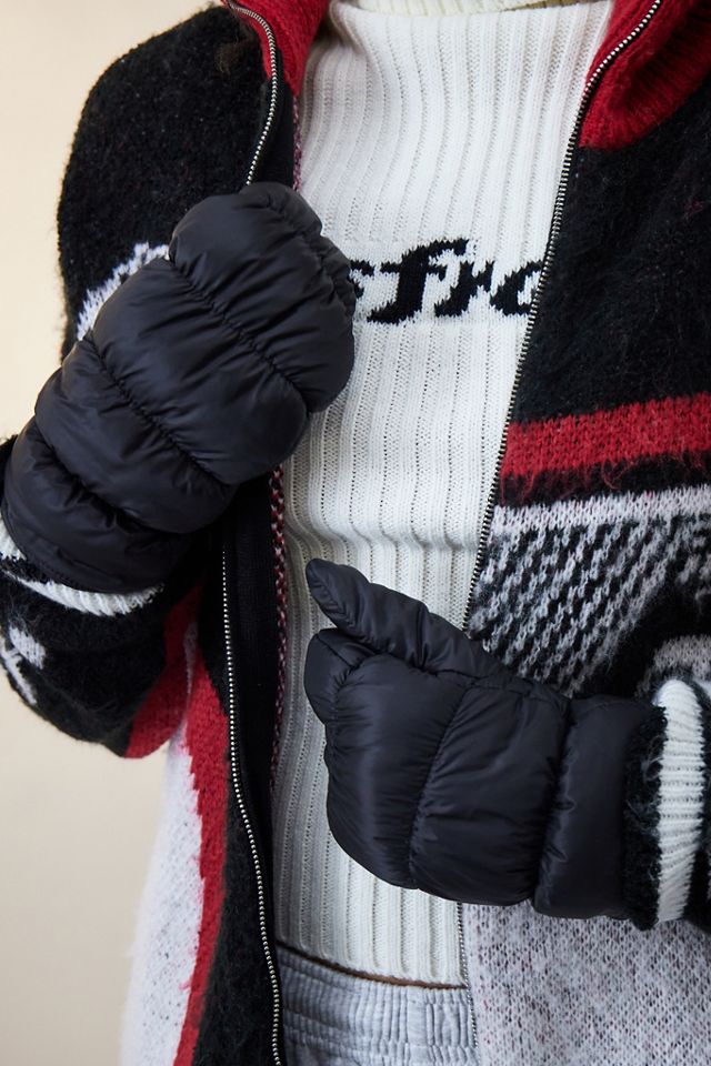UO Ruched Puffer Mittens | Urban Outfitters UK